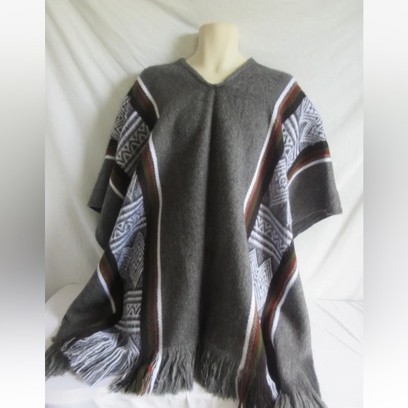 Artesanias | Ponchos & Serapes | Artesanias Ecuador Cape Poncho 5 Wool ...
